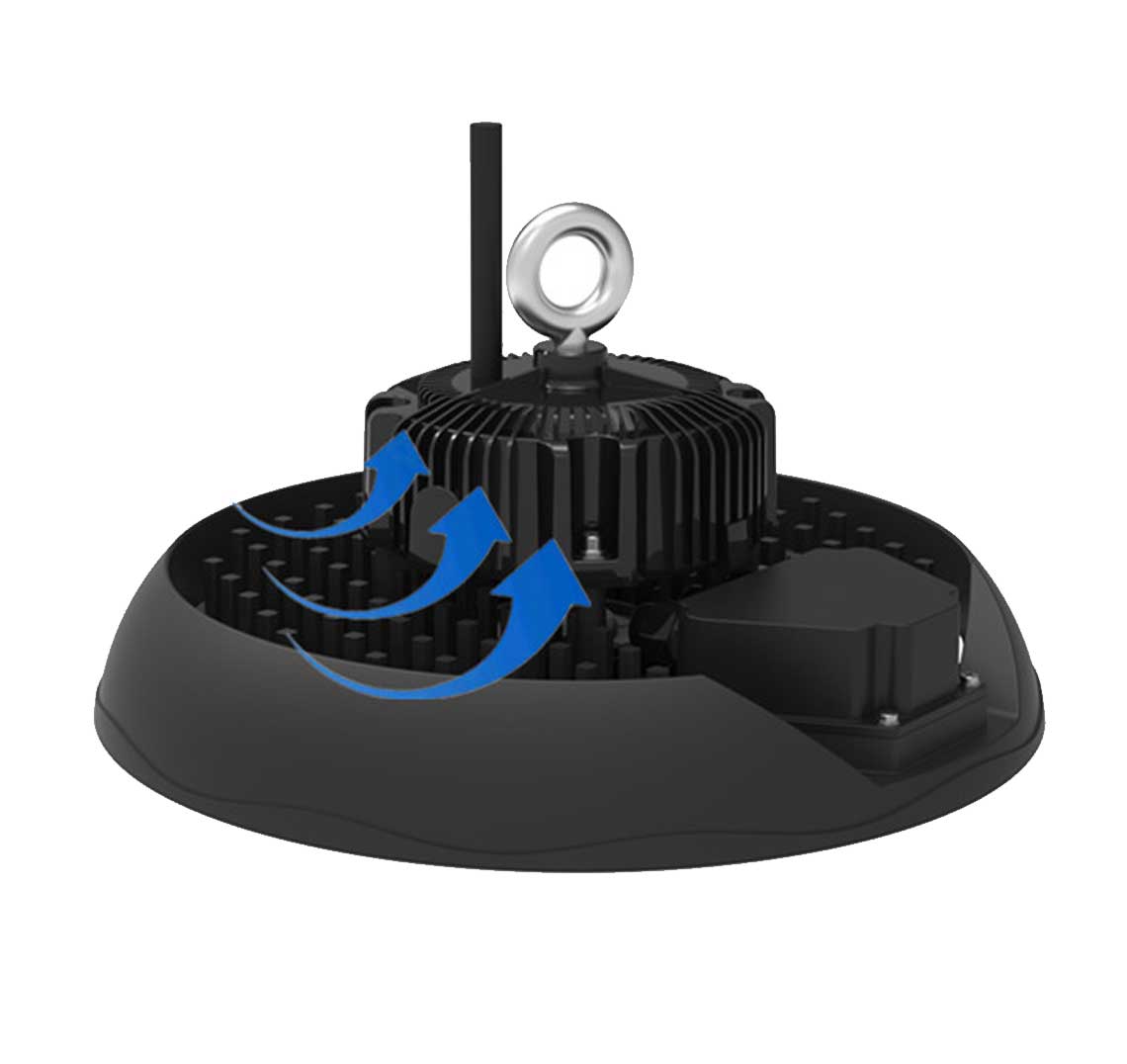 Led High Bay Warehouse Light Ip65 With PIR Motion Sensor - 150Lm/W ...