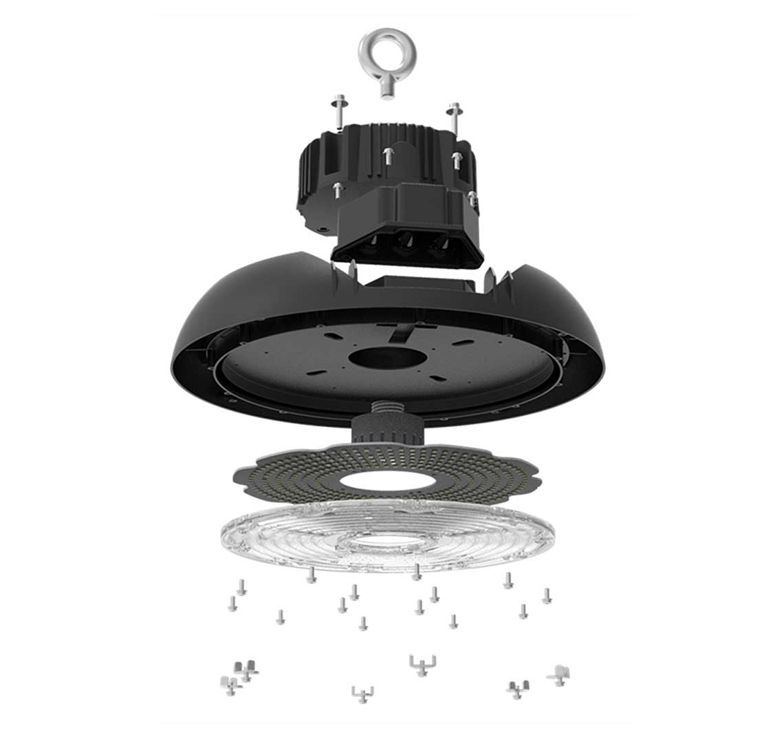 Led High Bay Warehouse Light Ip65 With PIR Motion Sensor - 150Lm/W ...